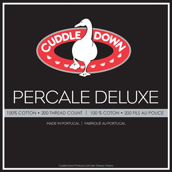 Percale Deluxe Solid Bedskirt by Cuddledown Bedding - Made In Canada ...