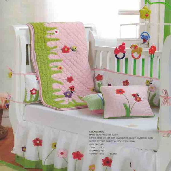 Ladybug Crib Set – Home Sweet Linen