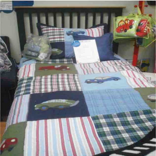 Racing Car Cotton Quilt Set -Double/Queen – Home Sweet Linen